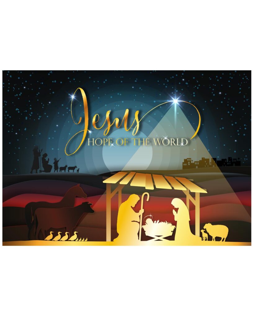 Christian Christmas Cards with Nativity Scenes or Bible Verses: A ...